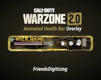 Black Warzone Health Bar Overlay - Etsy