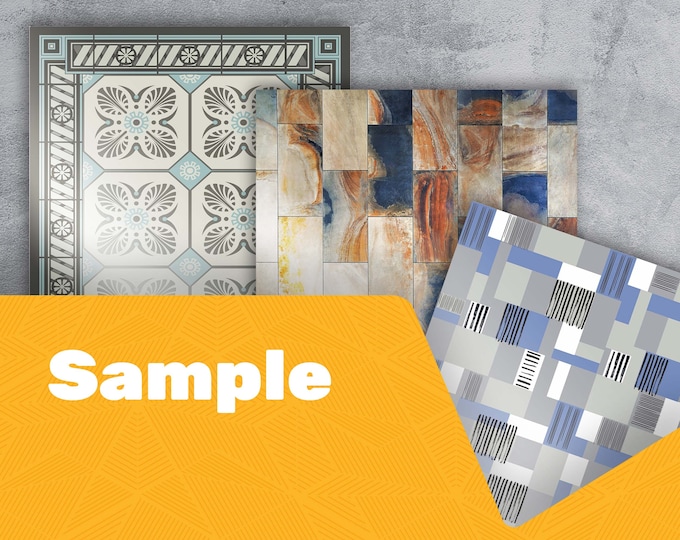 Sample, Vinyl Floor Mat, Linoleum Material, PVC Mat, Piece of Rug ...