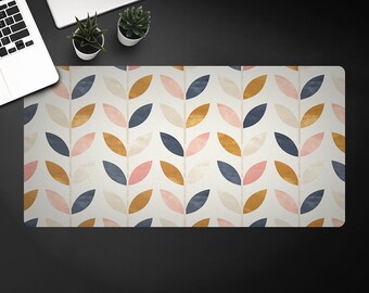 Marble Desk Mat Marble Texture White Pattern Desk Pad Large - Etsy