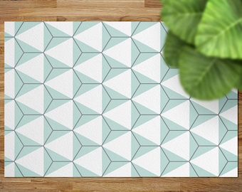 Mint Green Floor Mat | Etsy