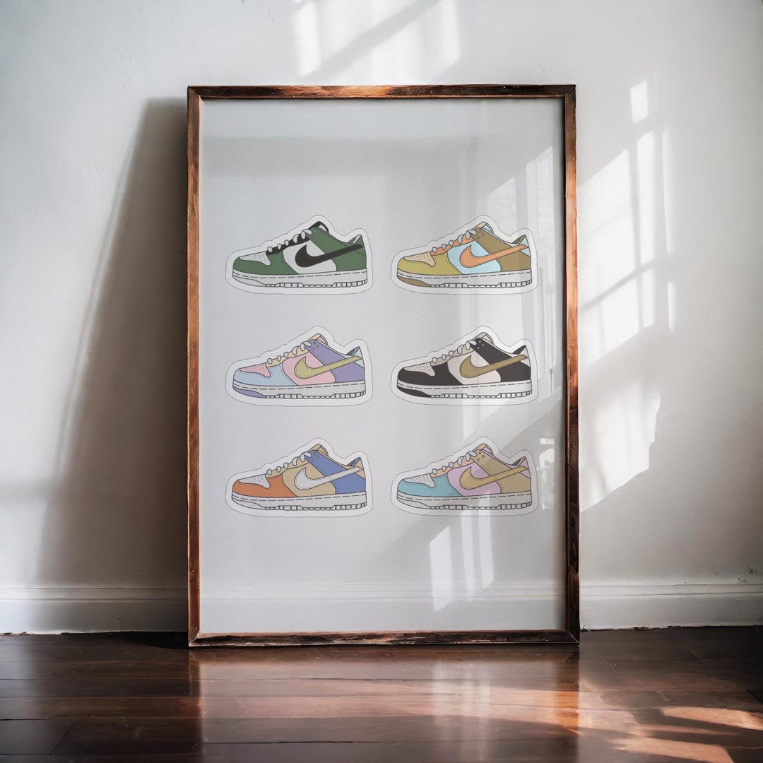 Sneaker Print Sneaker Enthusiasts, Sneaker Lover, Streetwear Art ...