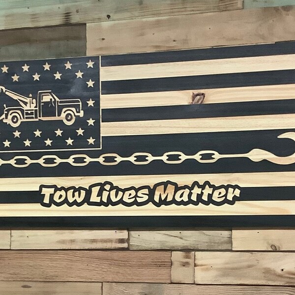 Tow Truck Flag - Etsy