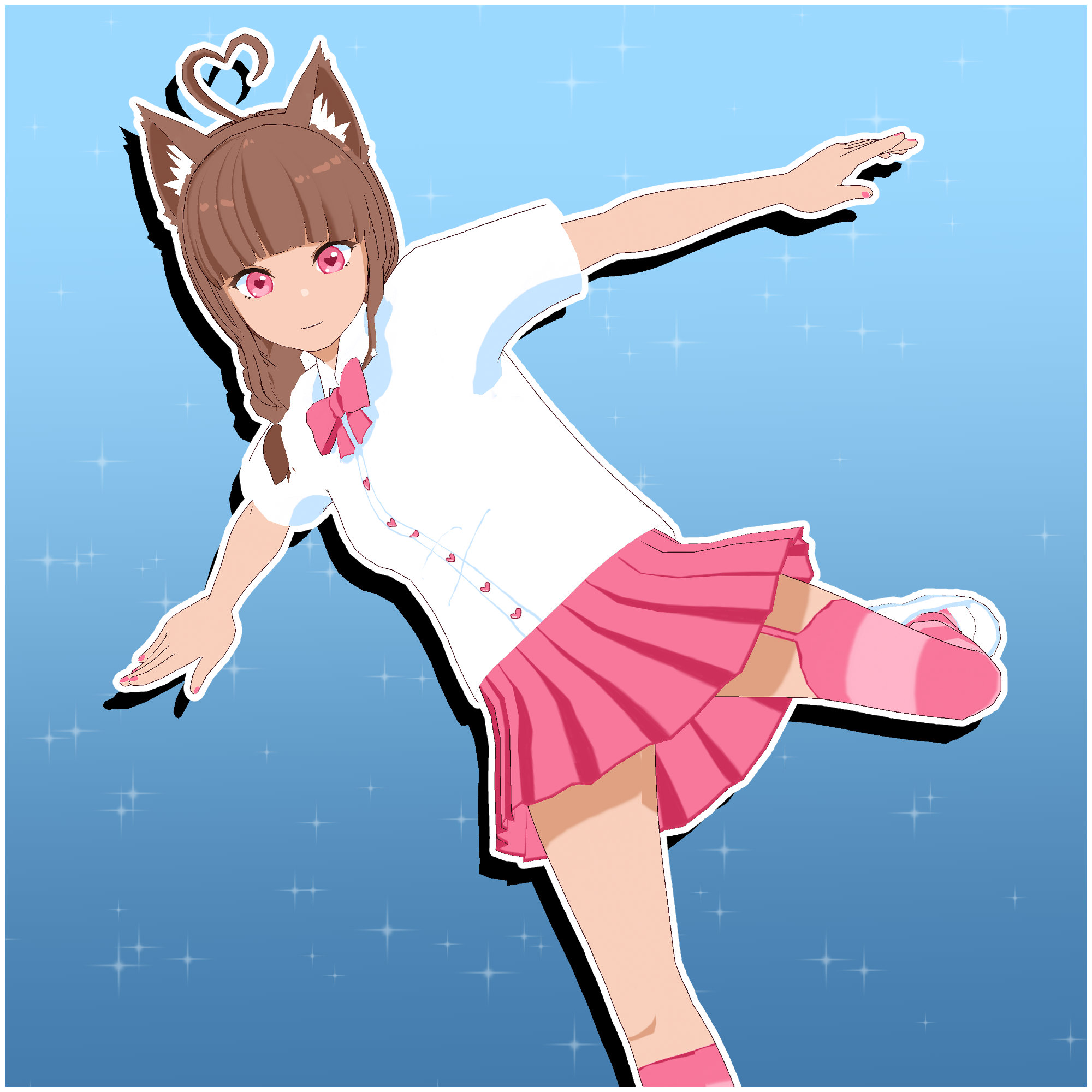 Stream Ready Premade Vtuber | VRM FILE ONLY | Pink Cat Girl - Etsy