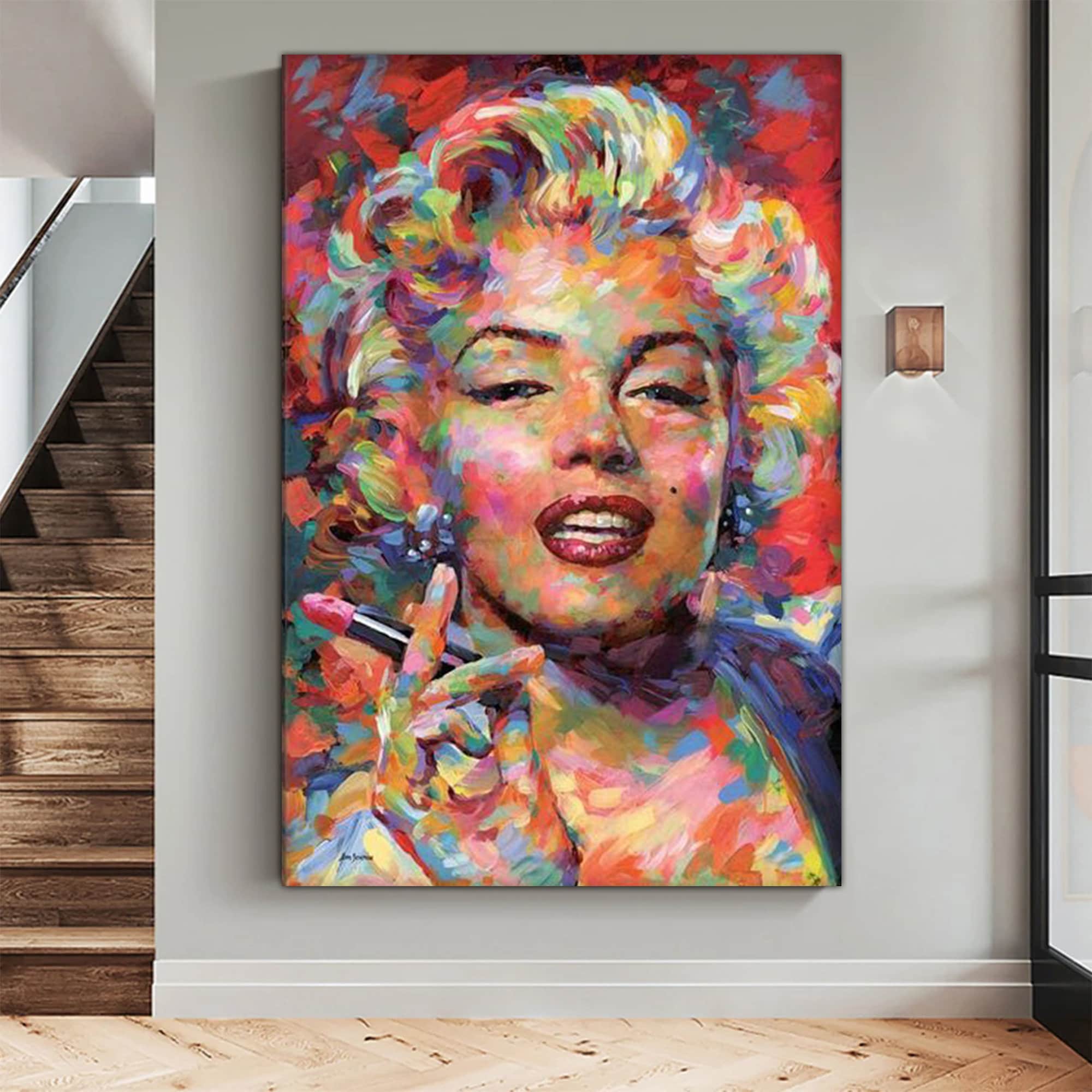 Marilyn Monroe Painting Art, Marilyn Monroe Canvas Wall Art, Marilyn ...
