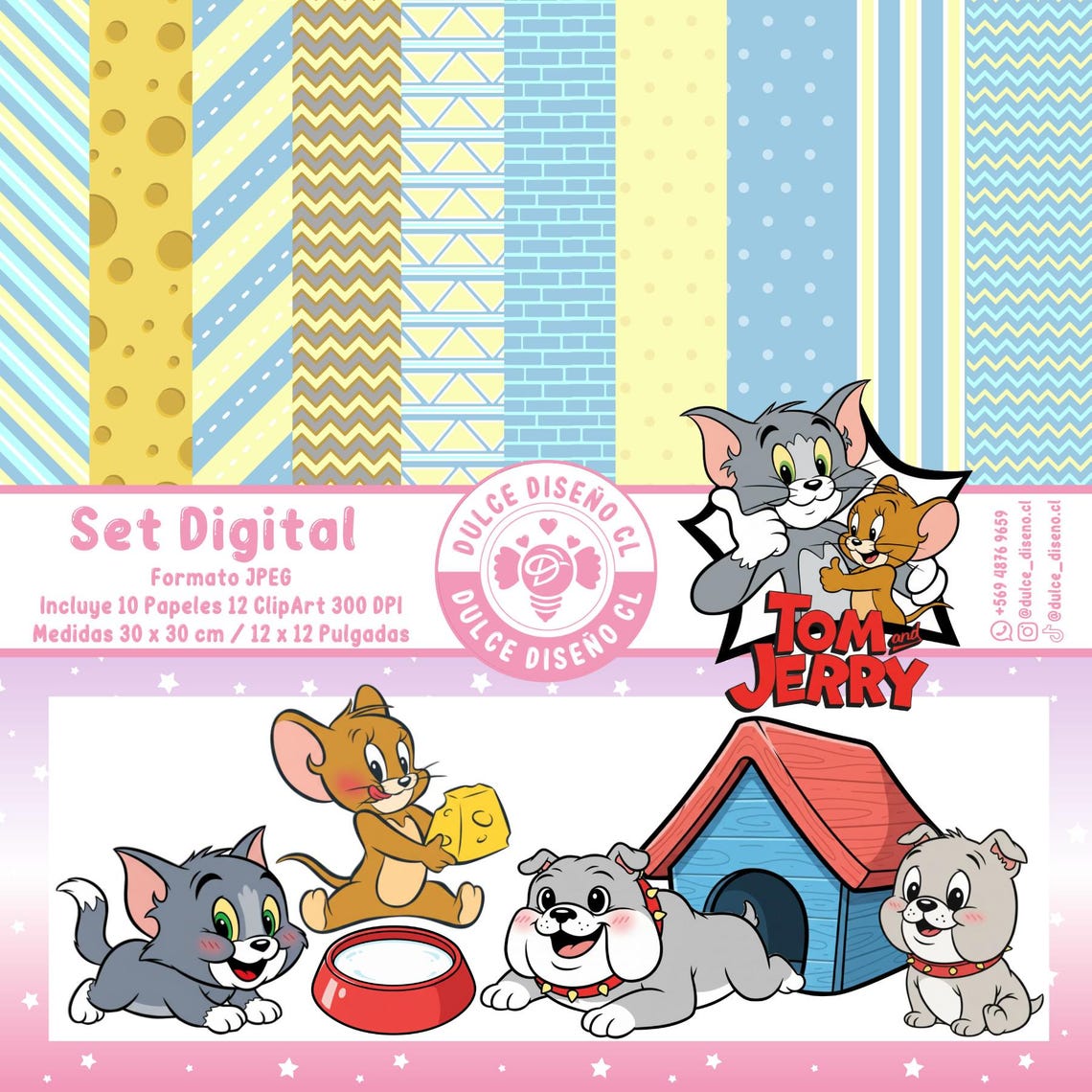 Clip Art and Papers Tom - Etsy