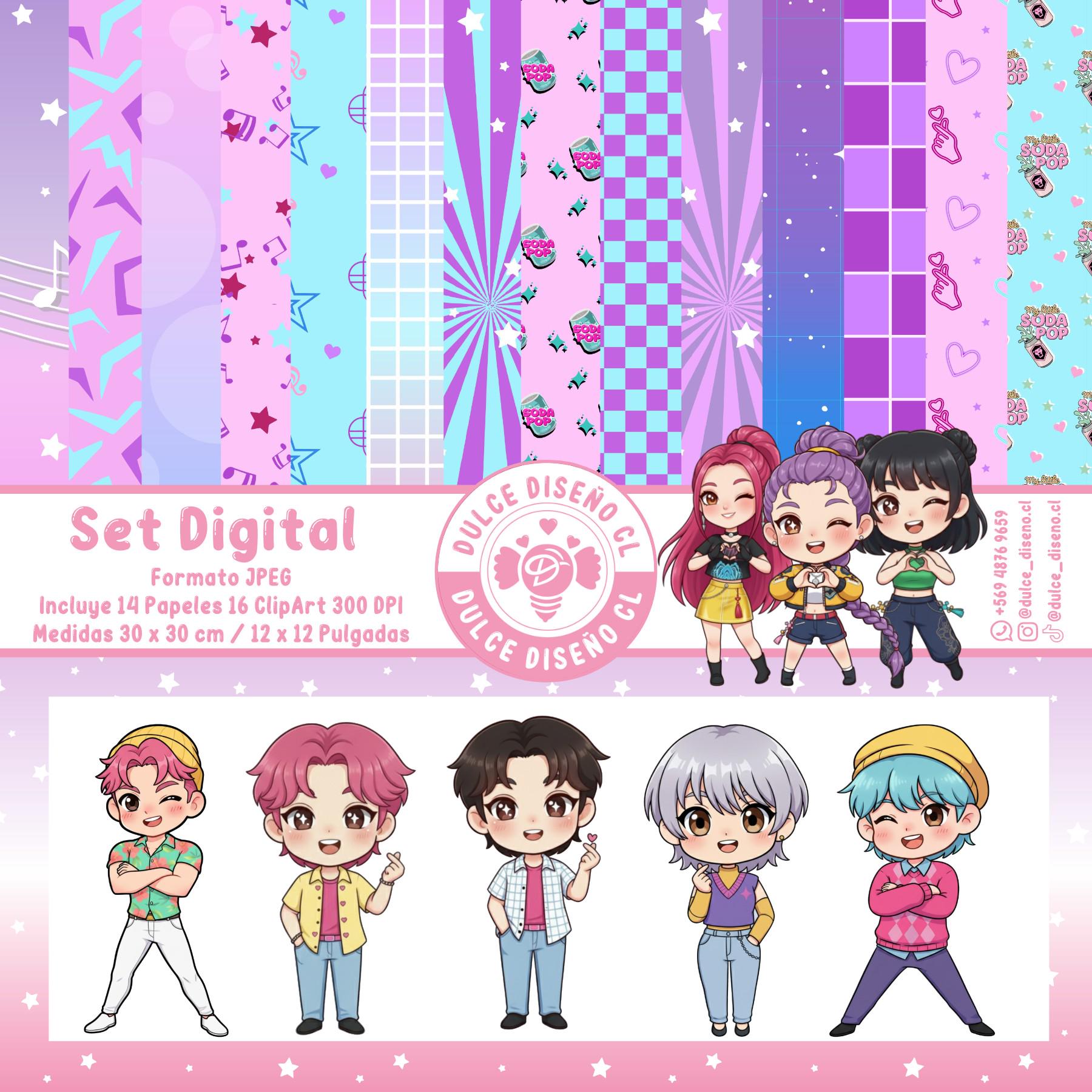 K-pop Clip Art and Papers - Etsy