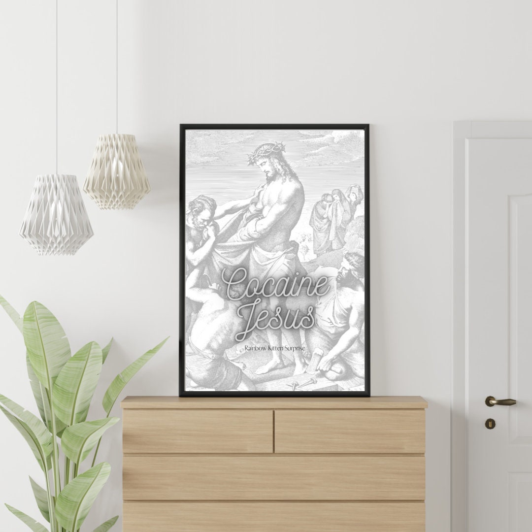 RKS Cocaine Jesus Poster - Etsy