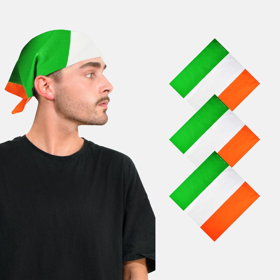 Basicsense Irish Flag Bandana - 3 Piece Set for St. Patrick's Day and ...