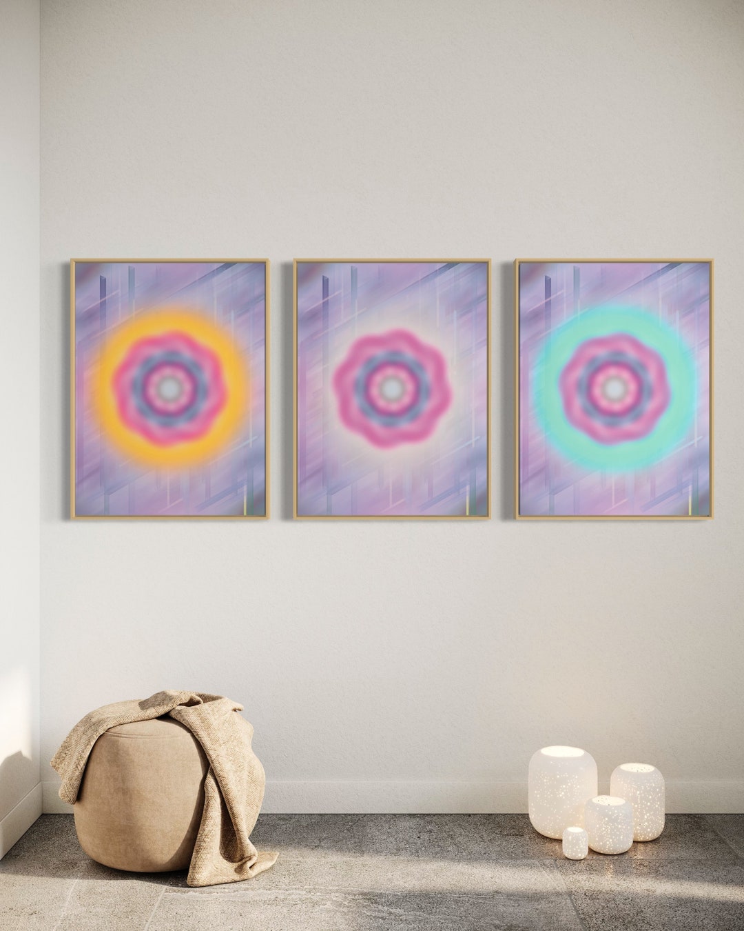 Aura Poster Mindfulness Wall Art | Chakra Energy Healing Print ...