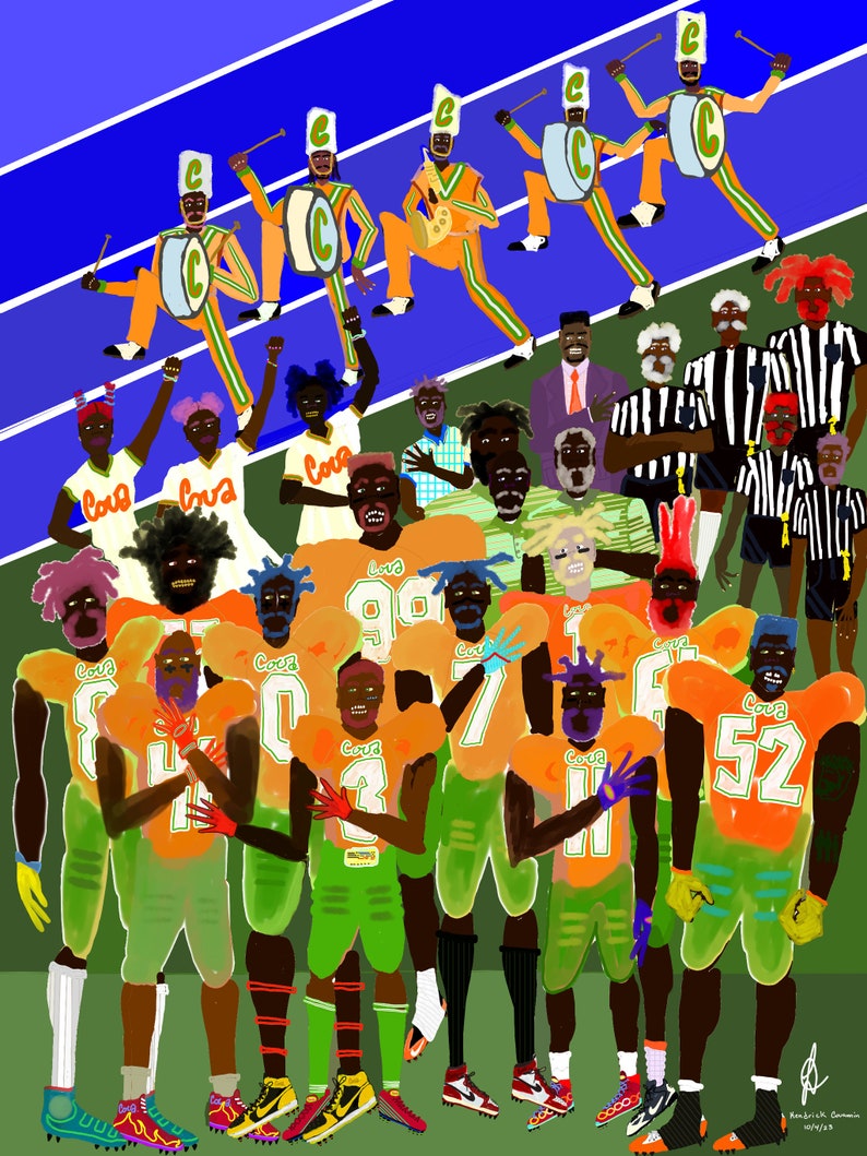 Famu Art , Hbcu Football Art, Classic Weekend, Black Collectible Art ...