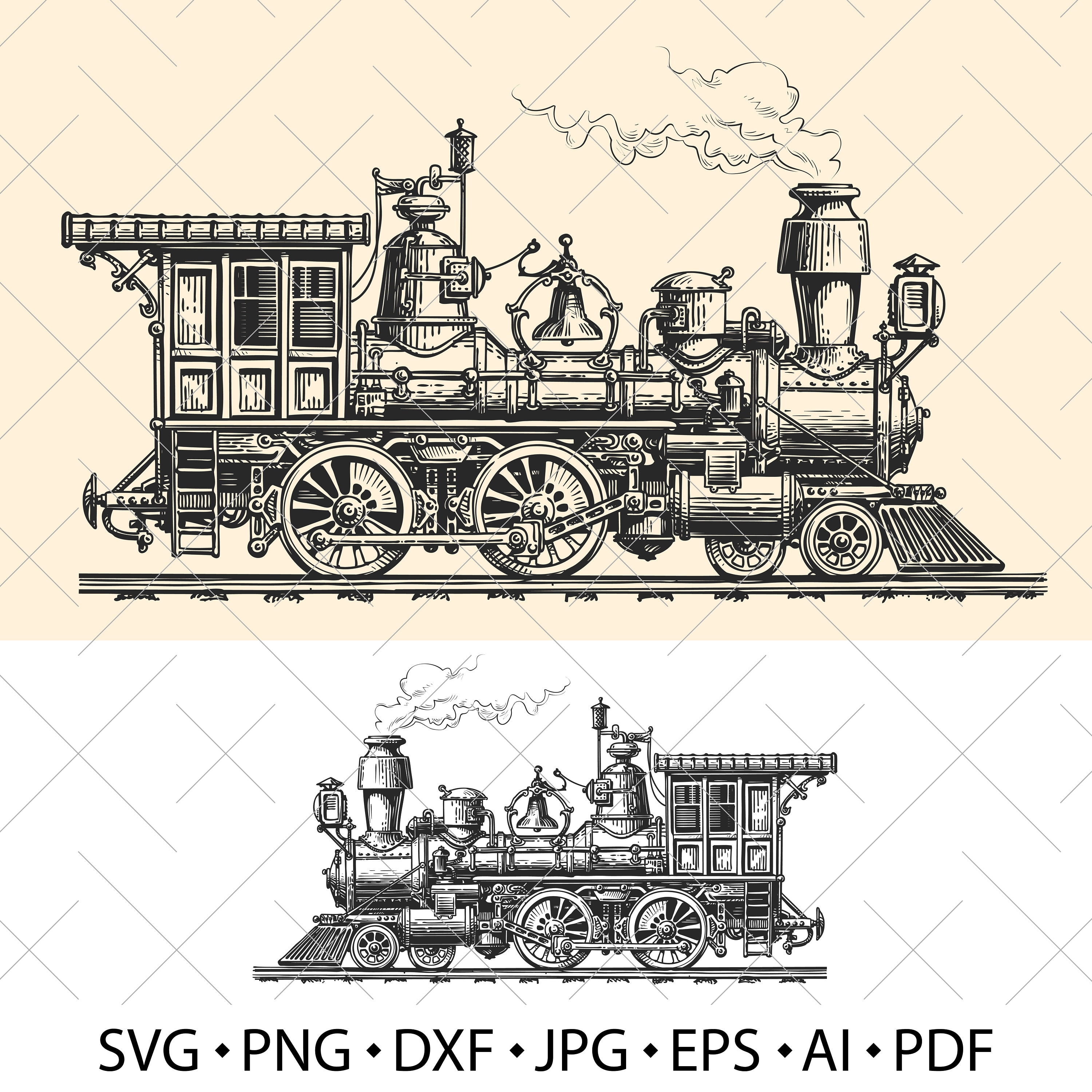 Railroad Train Drawing