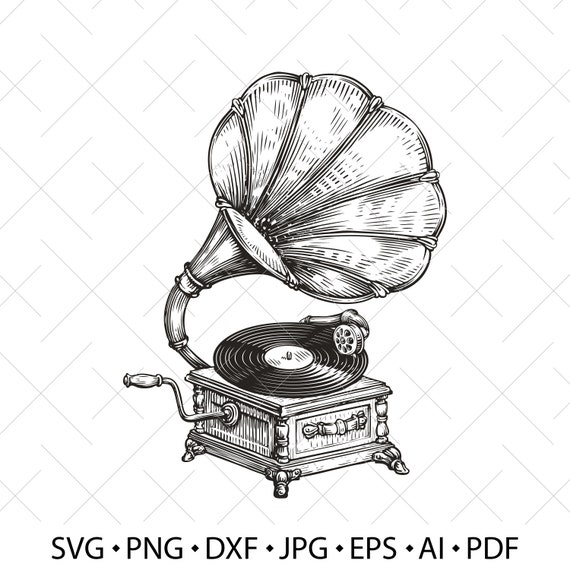 Gramophone Drawing