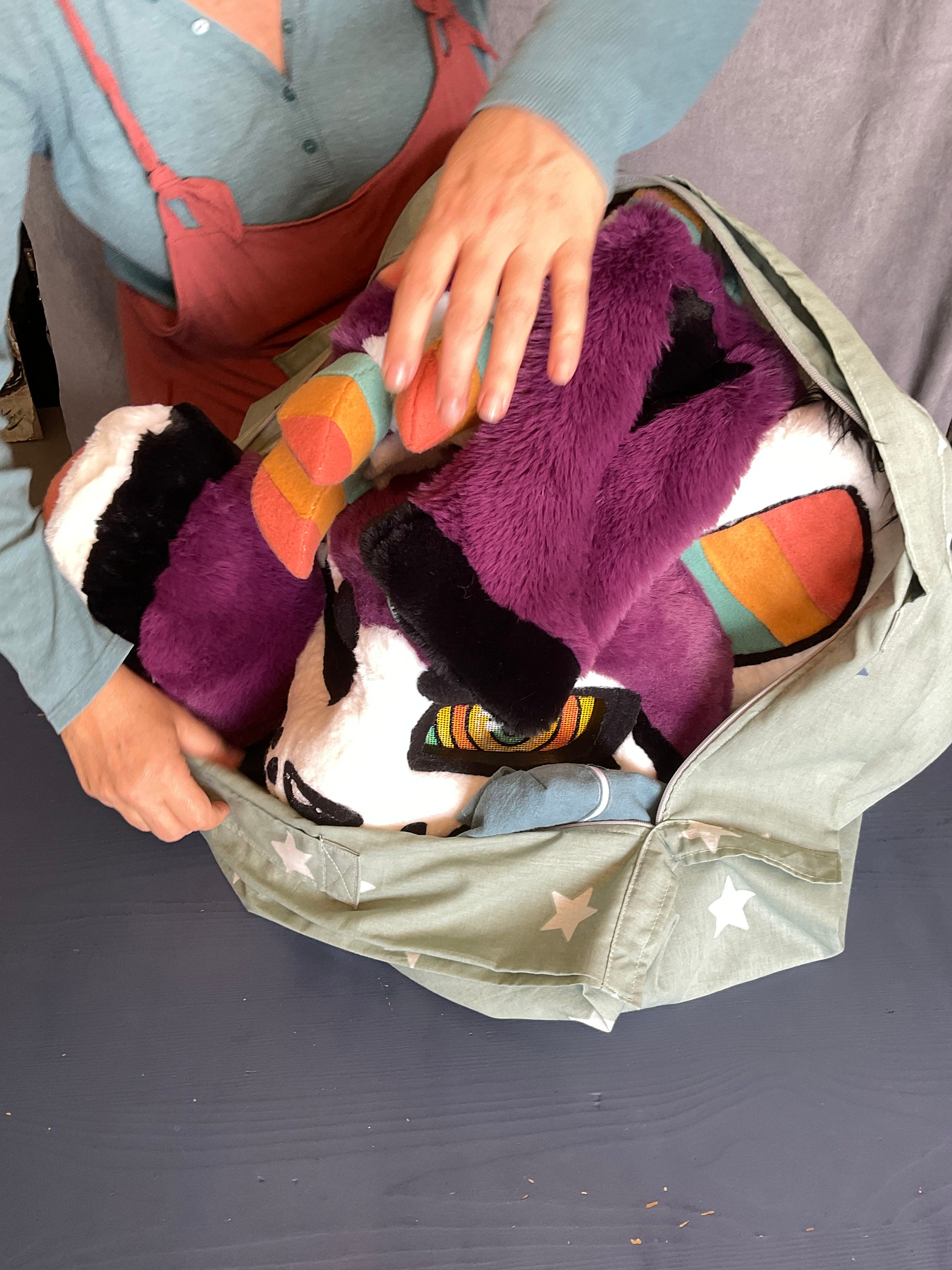 Adopt BLUE INK, a Partial Fursuit of Chat Gecko With Tattoos - Etsy