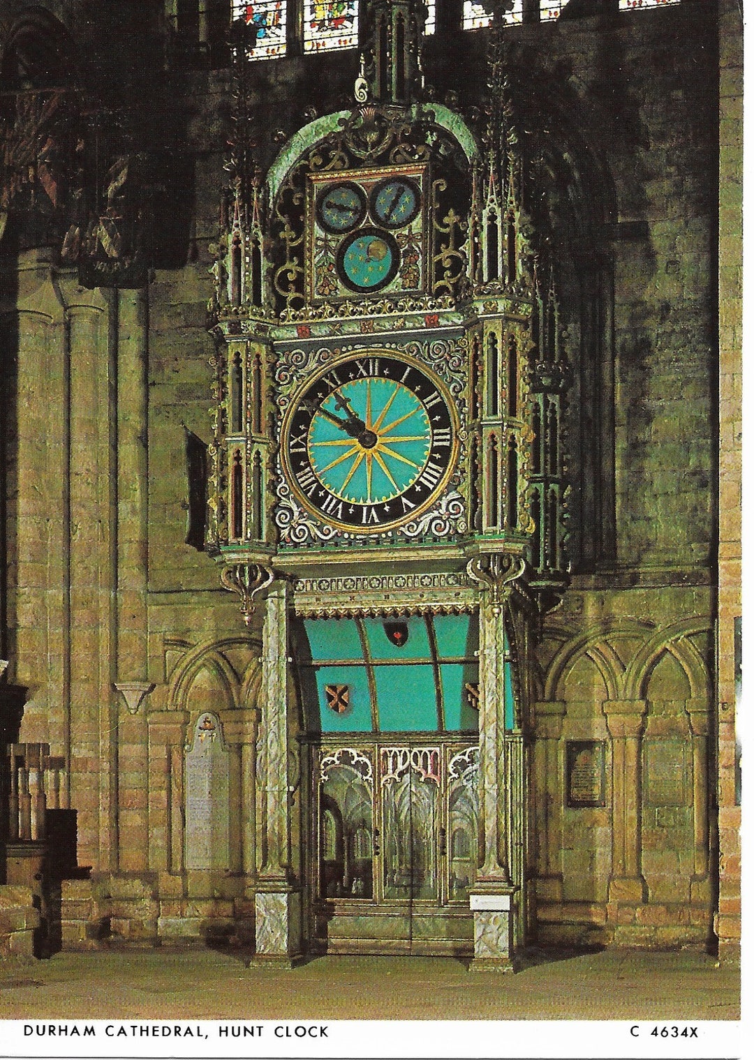 Durham Cathedral, Hunt Clock, England, Vintage Unused Judges Postcard ...