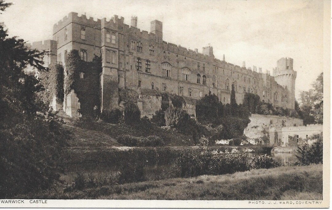 Warwick Castle, Warwickshire, England, Vintage Postcard, Genuine Unused ...
