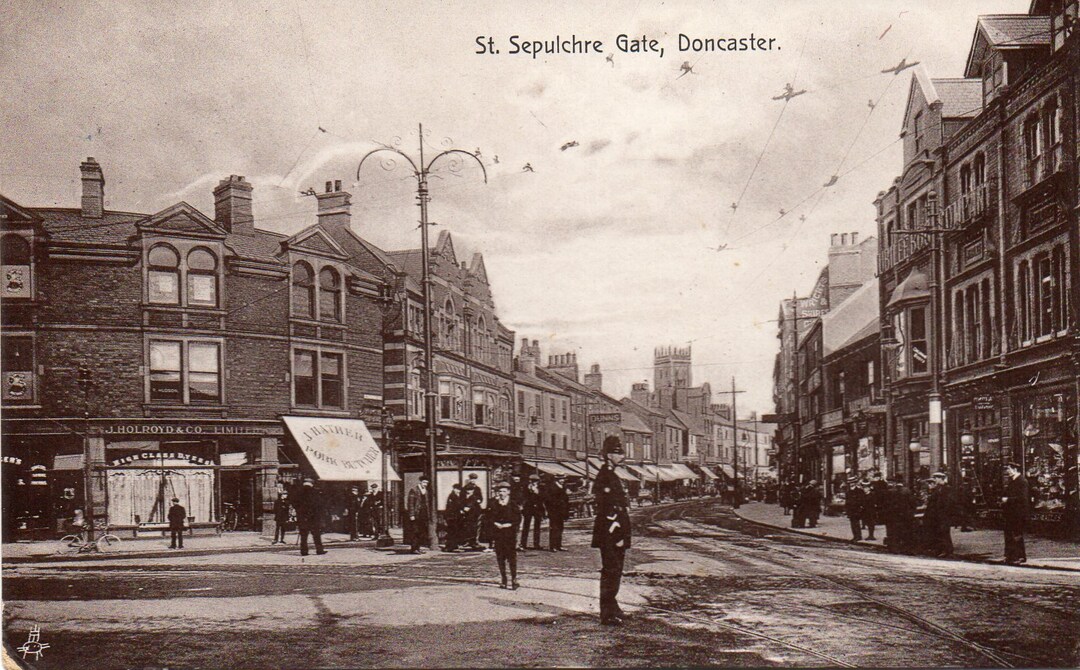 St. Sepulchre Gate, Doncaster, Yorkshire, England, Vintage Used Real ...