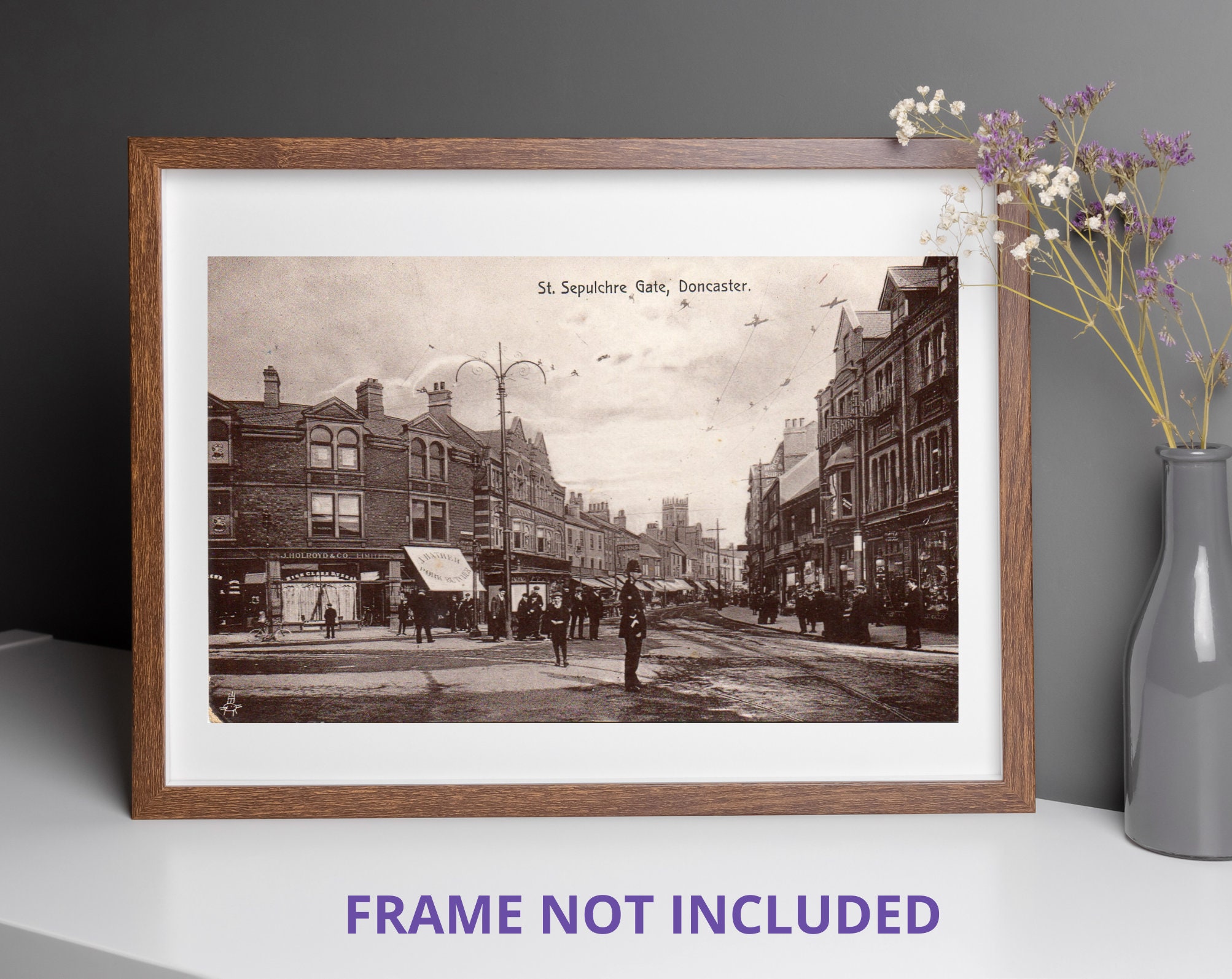 St. Sepulchre Gate, Doncaster, Yorkshire, England, Vintage Used Real ...