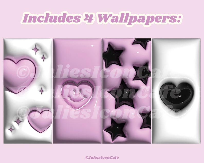 3D Wallpaper Bundle | Homescreen and Lockscreen | Y2K Wallpapers ...