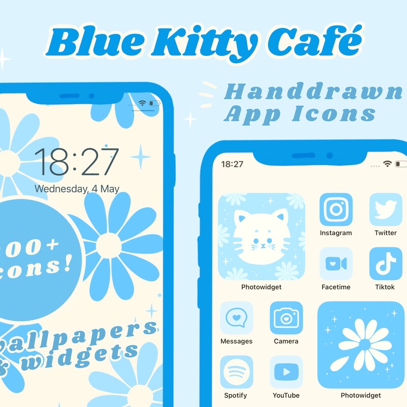 Blue App Icons - Etsy