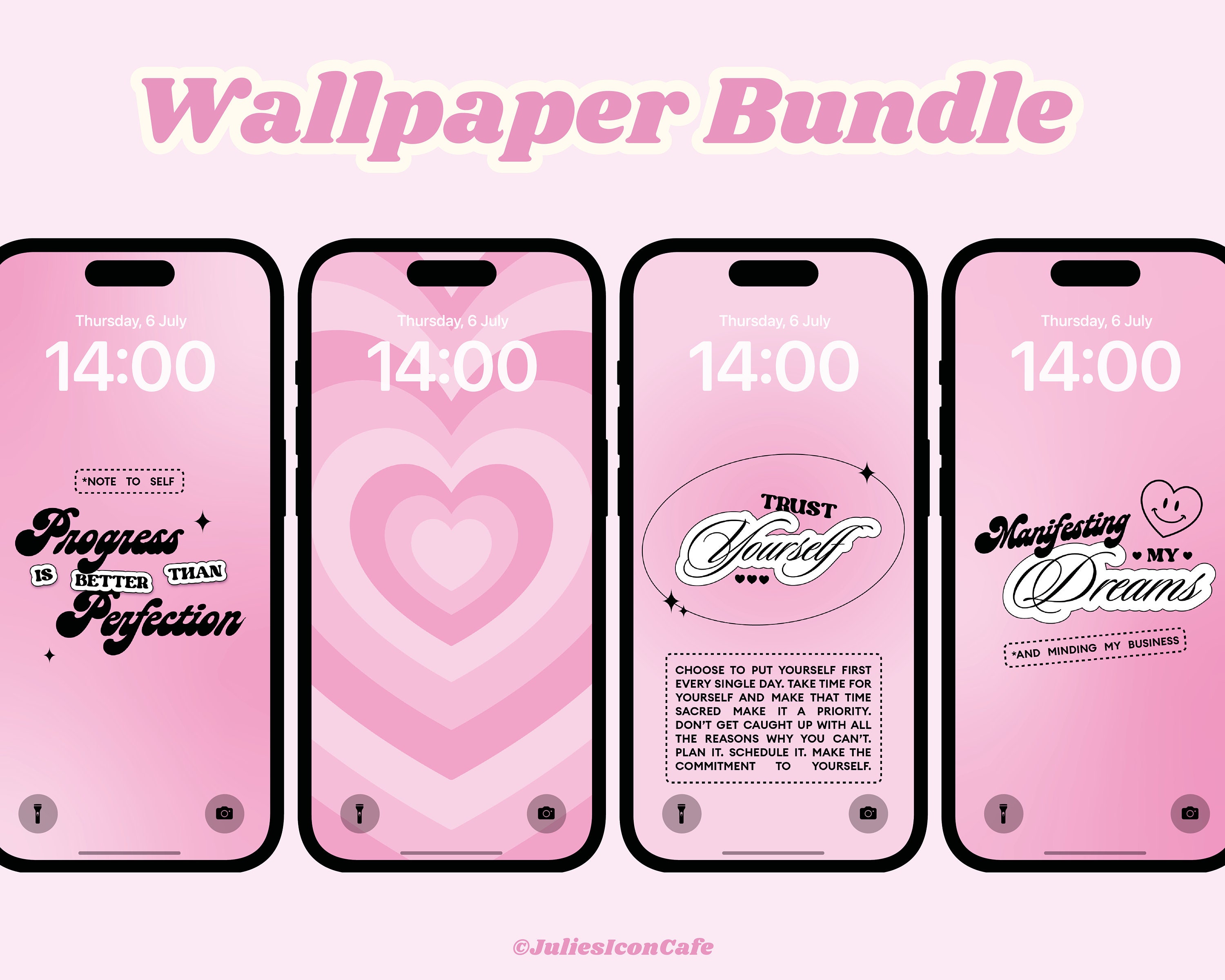 Pink Wallpaper Bundle | Homescreen and Lockscreen | Y2K Wallpapers ...