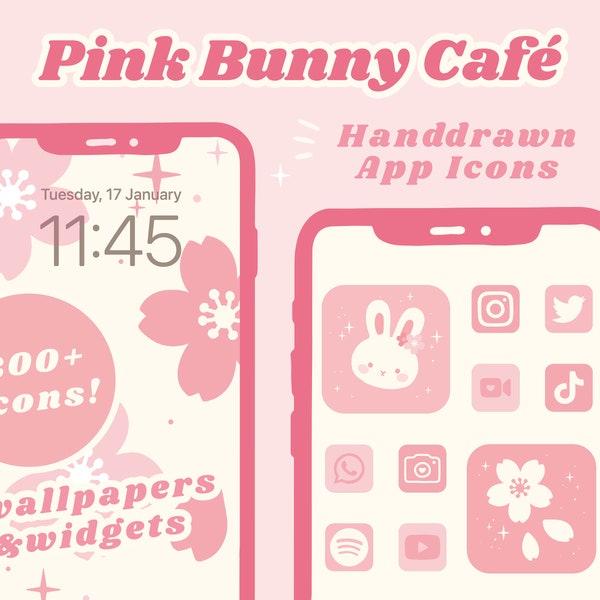 Widget Icons Pink - Etsy