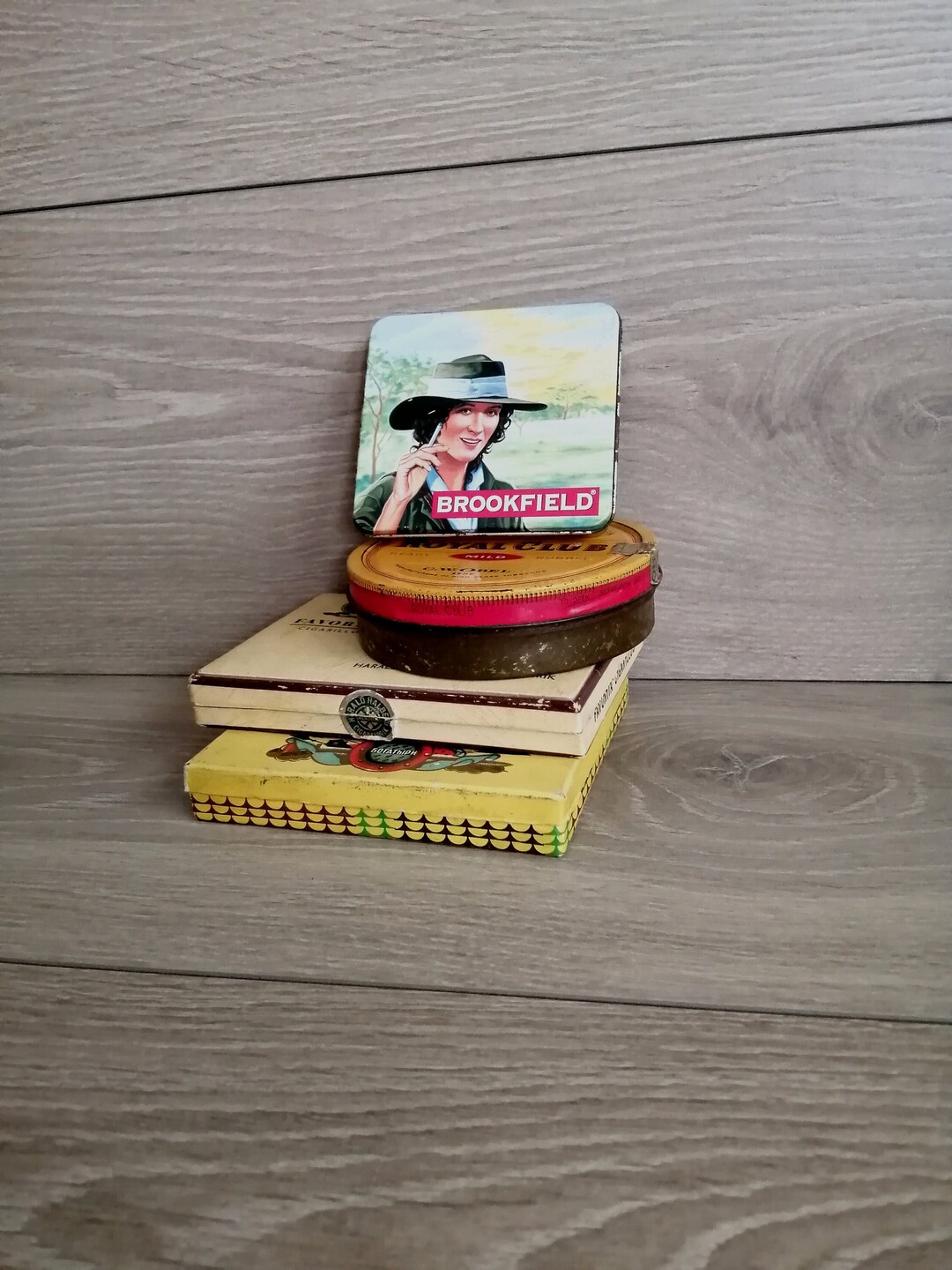 Vintage Empty Tins and Cardboard Boxes for Cigarette , Cigarillos ...