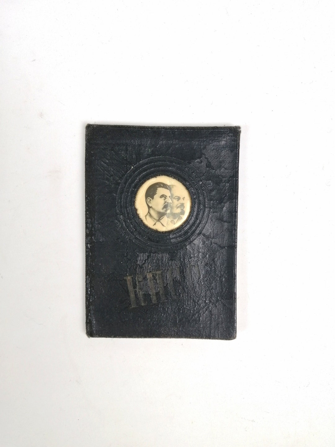 1950 Soviet Union Communist Party Member Ticket Cover Lenin and Stalin ...