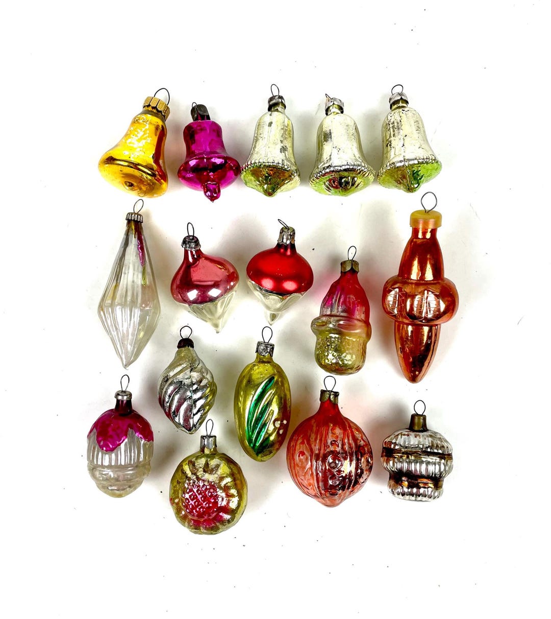 Vintage USSR Glass Christmas Tree ORNAMENT Xmas Old Toys Retro Home ...