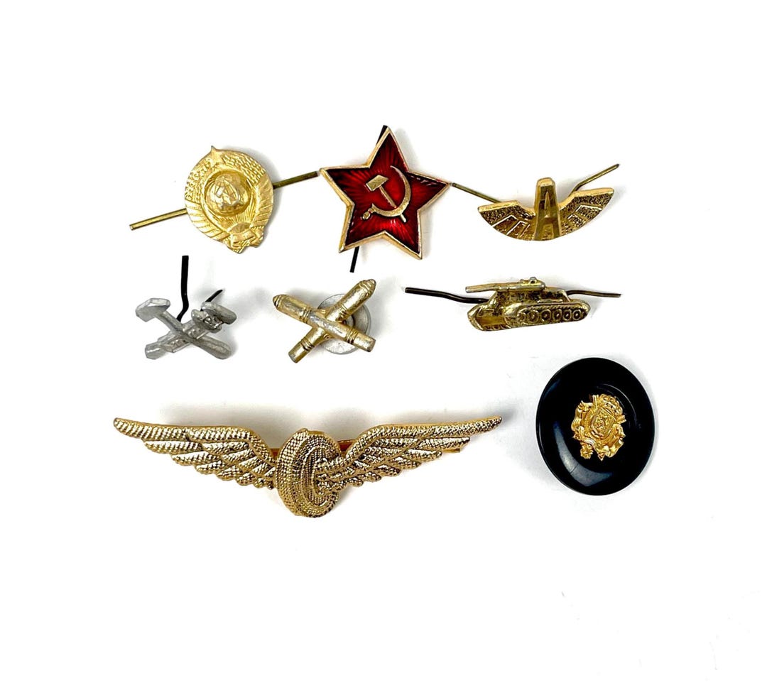 Soviet Military Shoulder Emblem Epaulette USSR Soldiers Red Army ...