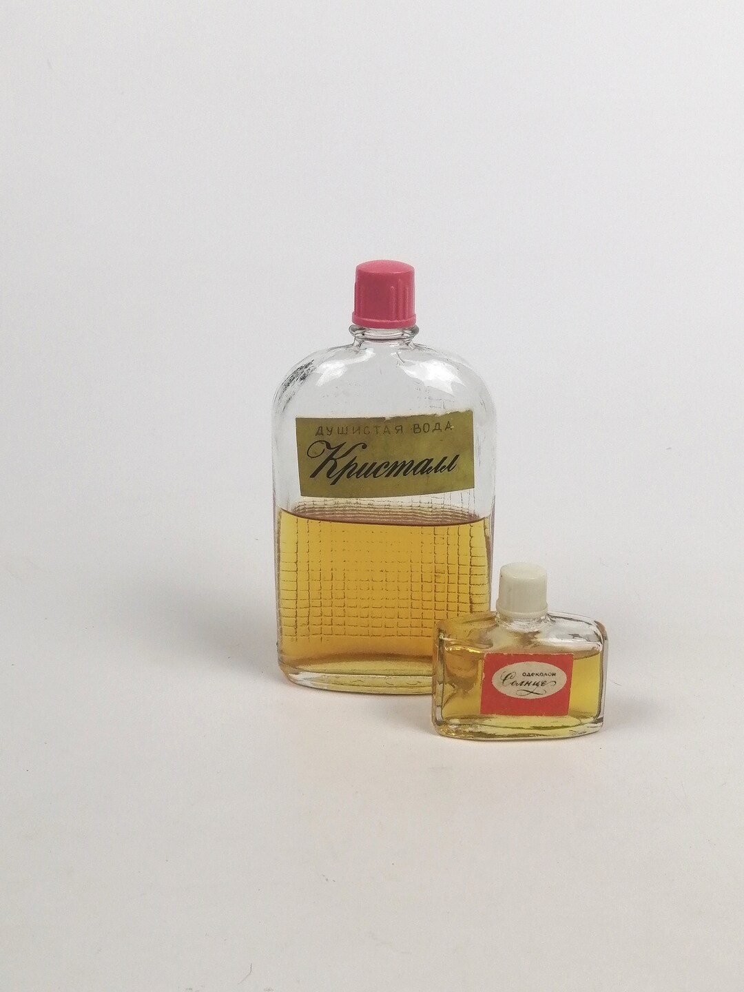 Vintage Soviet Era Perfume in Glass Bottle Scented Water "crystal" and ...