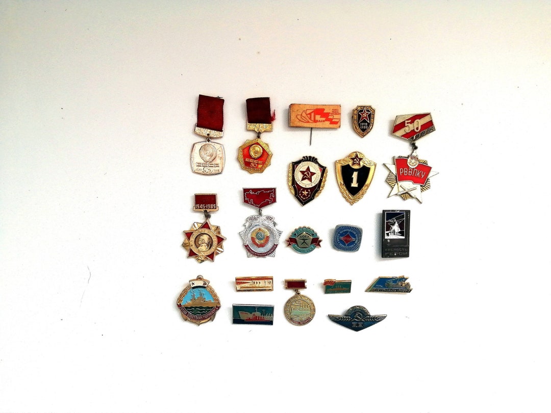 Soviet Vintage Badges USSR Pin Army Lenin Military Anniversary Glory - Etsy