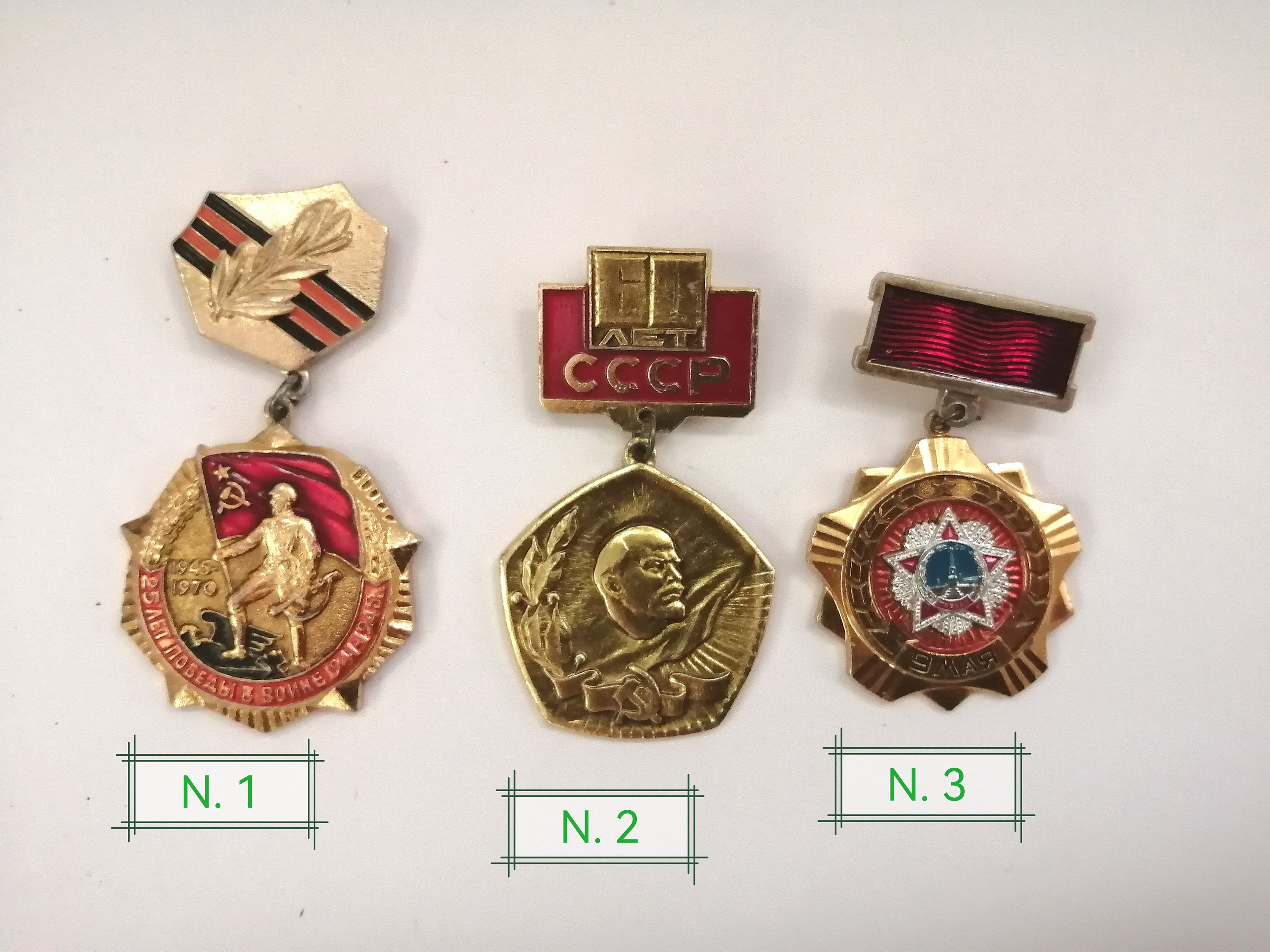 Soviet Vintage Badges USSR Pin Red Army, Lenin, Military, Anniversary ...