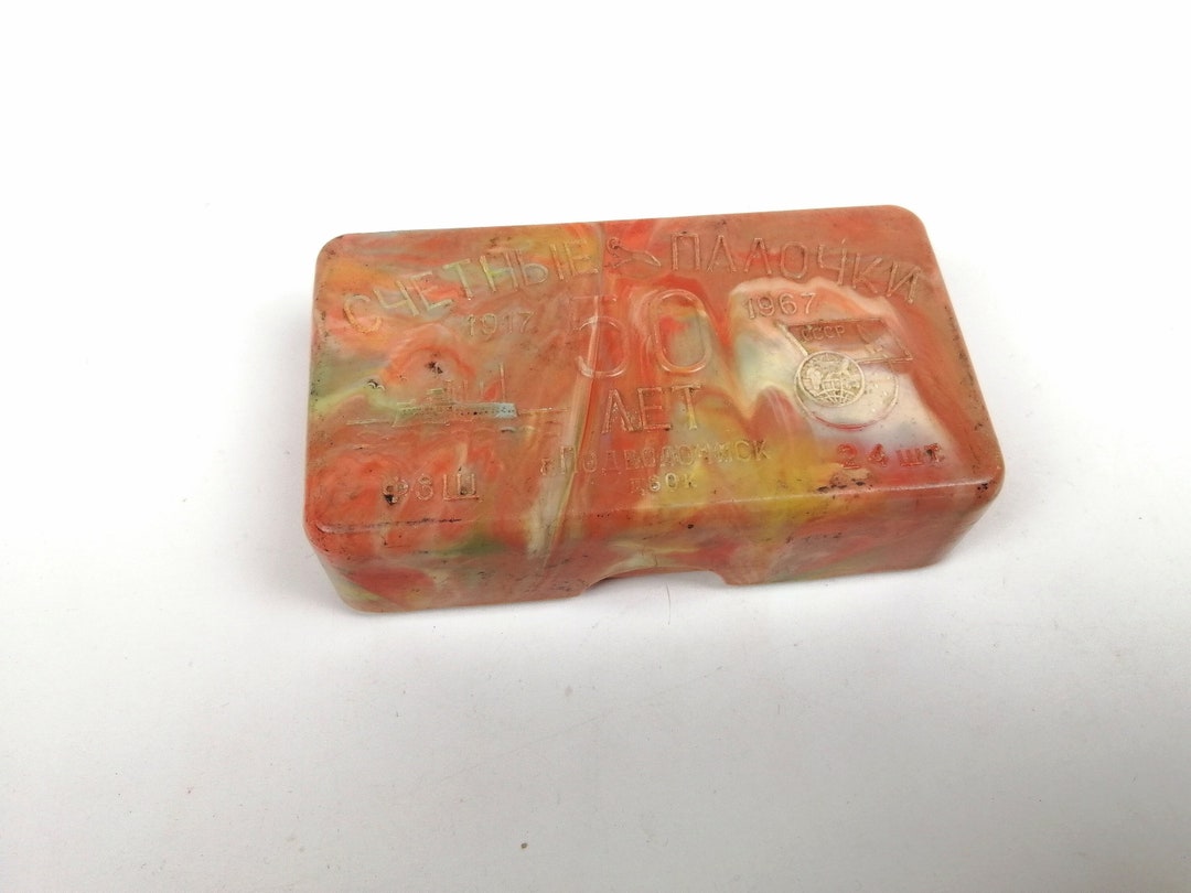 Vintage Empty Plastic Box of Counting Sticks 50th Anniversary of the ...