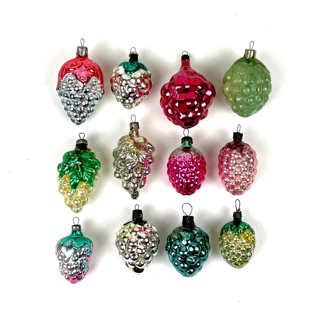Vintage USSR Glass Christmas Tree ORNAMENT Xmas Old Toys Retro Home ...