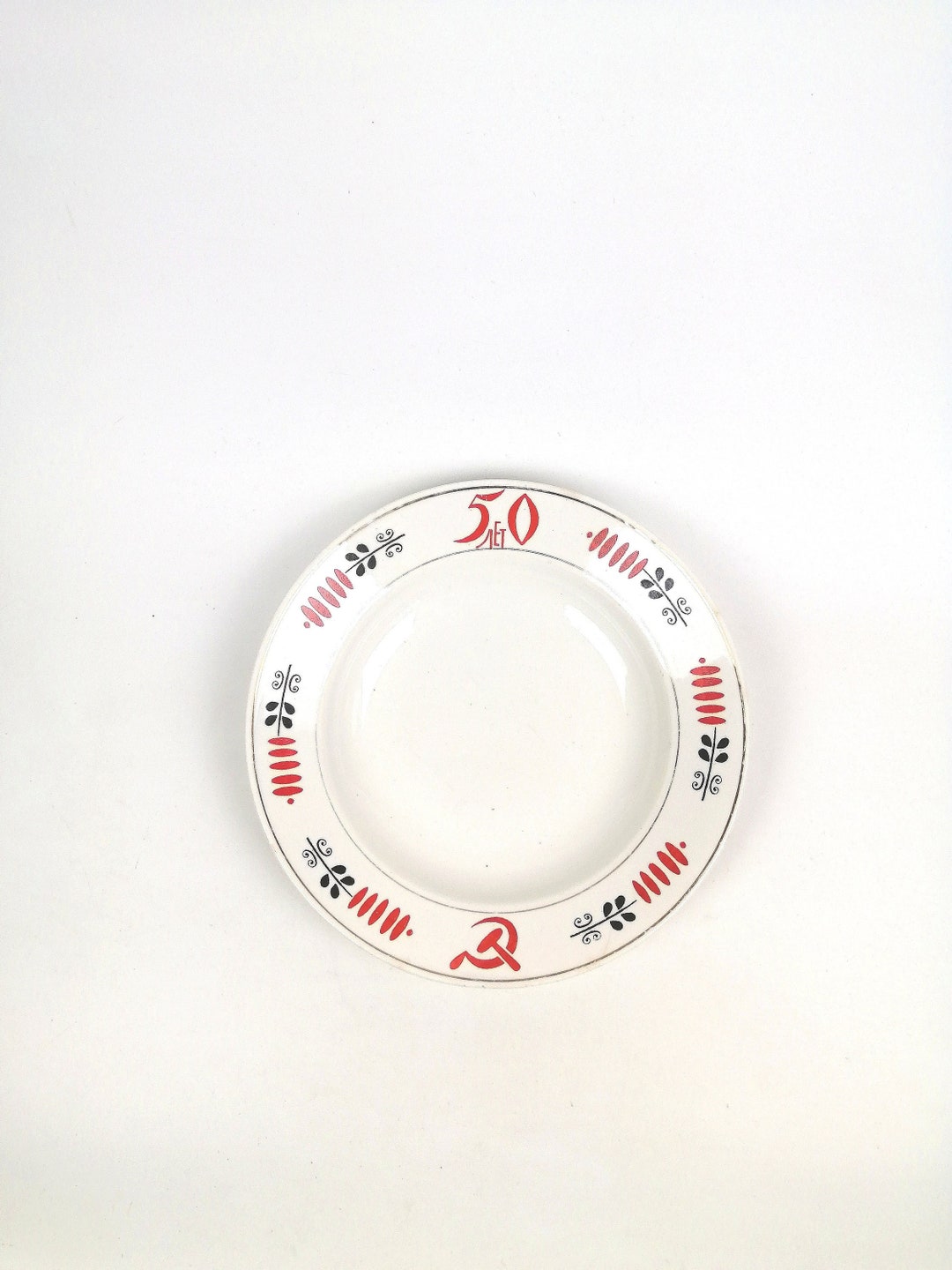 RARE 1967 USSR Vintage Collectible Plate 50 Years of Soviet Power ...