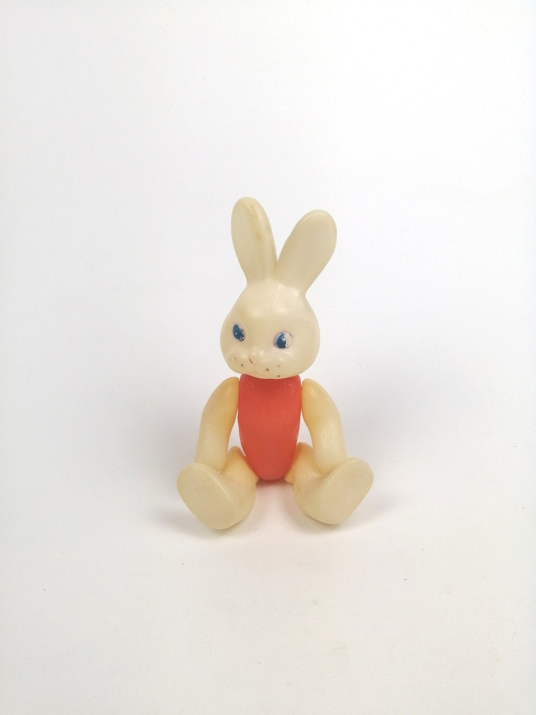 Hare / Bunny/ RABBIT Vintage Plastic Toy USSR Plastic Animal Figurine ...