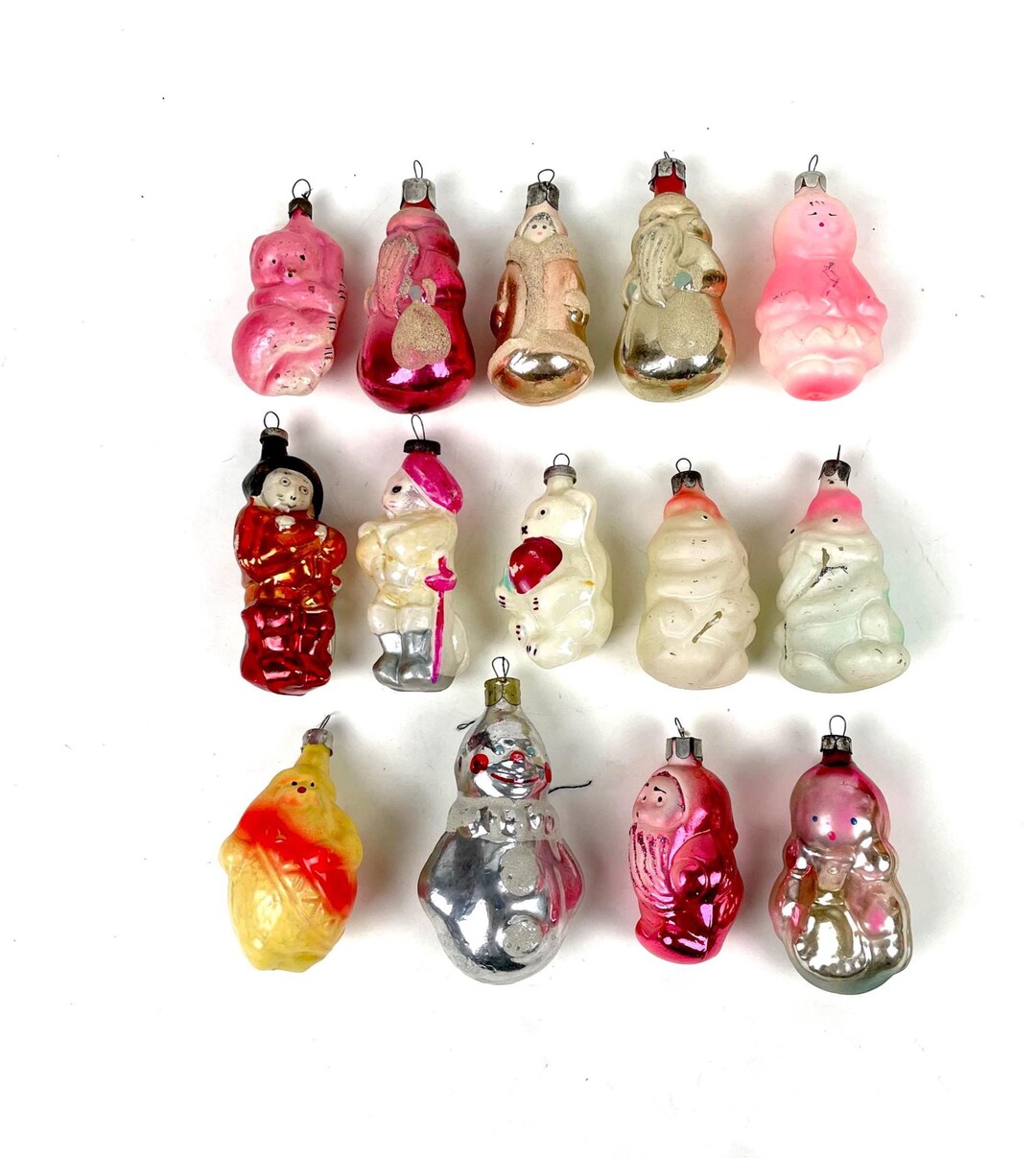Vintage USSR Glass Christmas Tree ORNAMENT Xmas Old Toys Retro Home ...