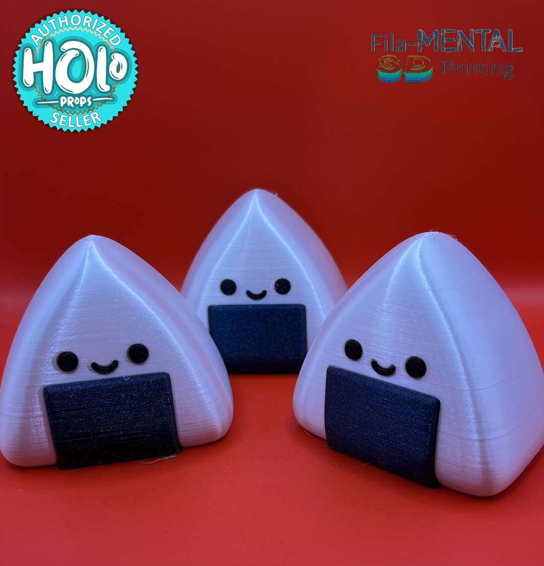 Kawaii Onigiri Trio | 3D Print - Etsy
