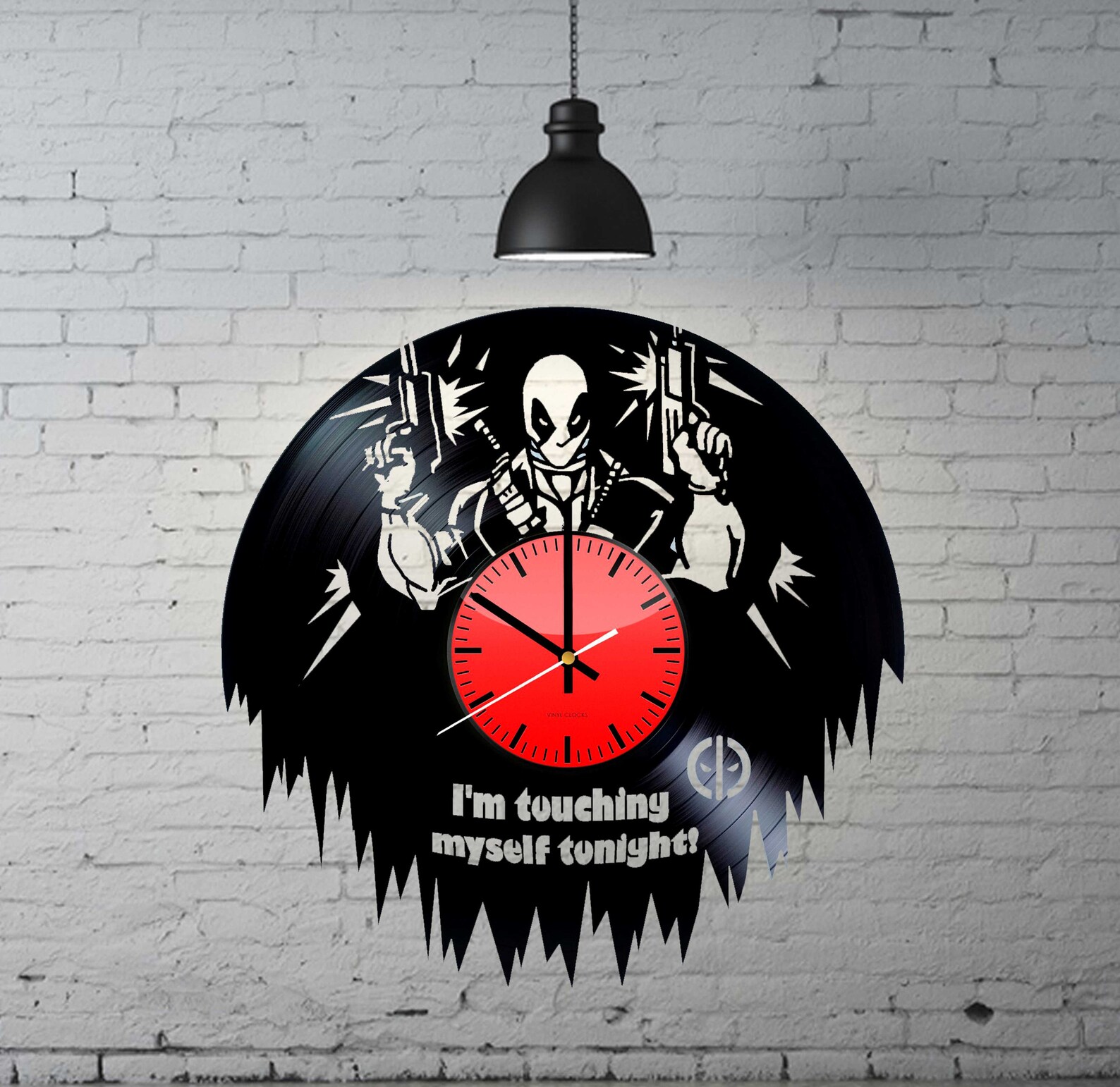 Vinyl Record Deadpool Art Wall Clock, Living Room Décor Gift Idea for ...