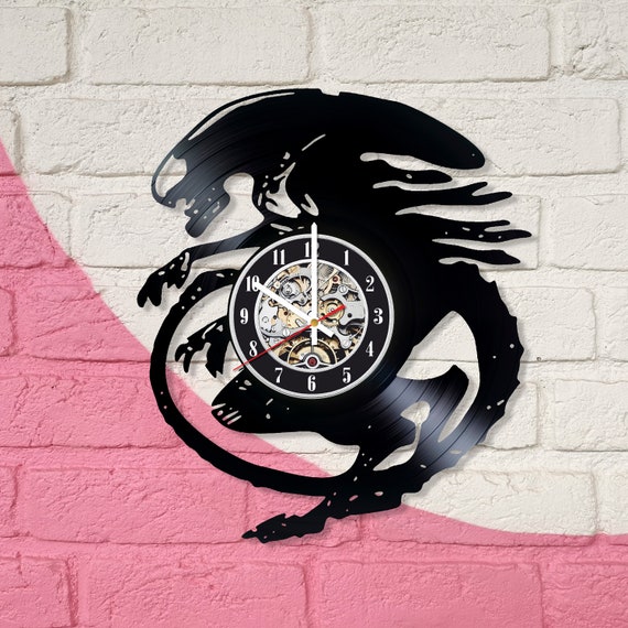 Alien Vinyl Record Clock Gift for Horror Movie Fans Unique - Etsy
