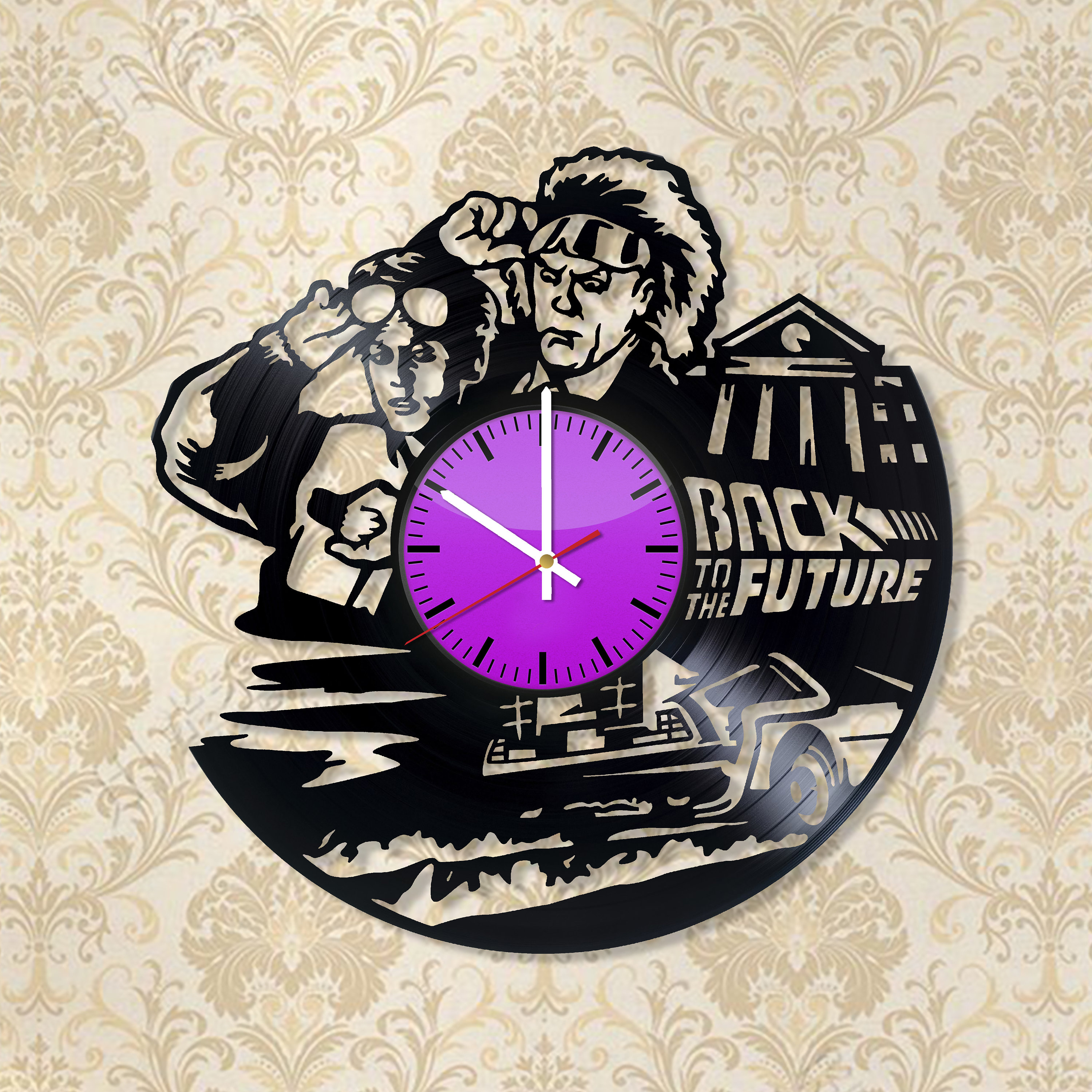 Vinyl Record Clock 12 Back to Future Art Wall Clock - Etsy