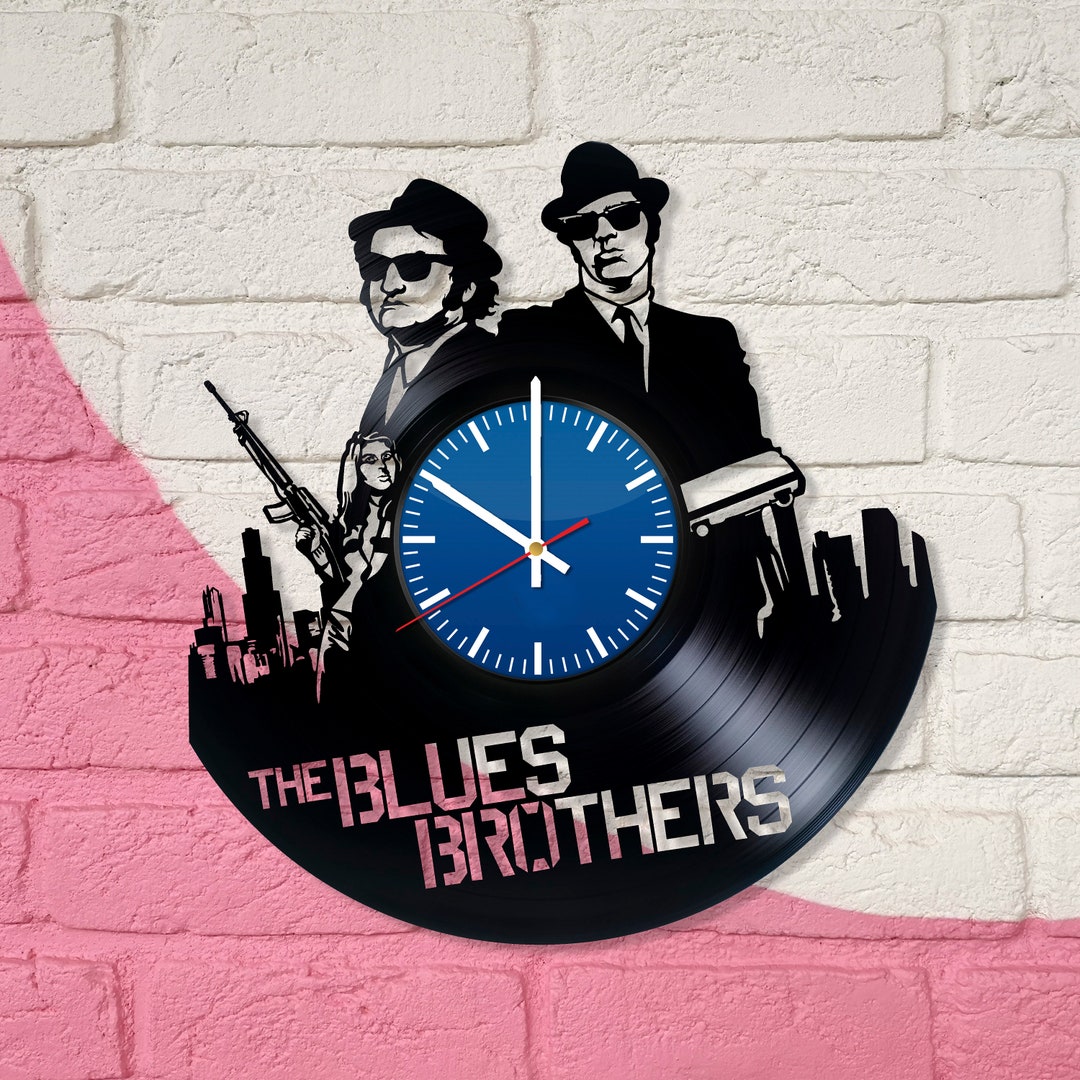 The Blues Brothers Vinyl Record Wall Clock 12", Made From Real Vinyl ...