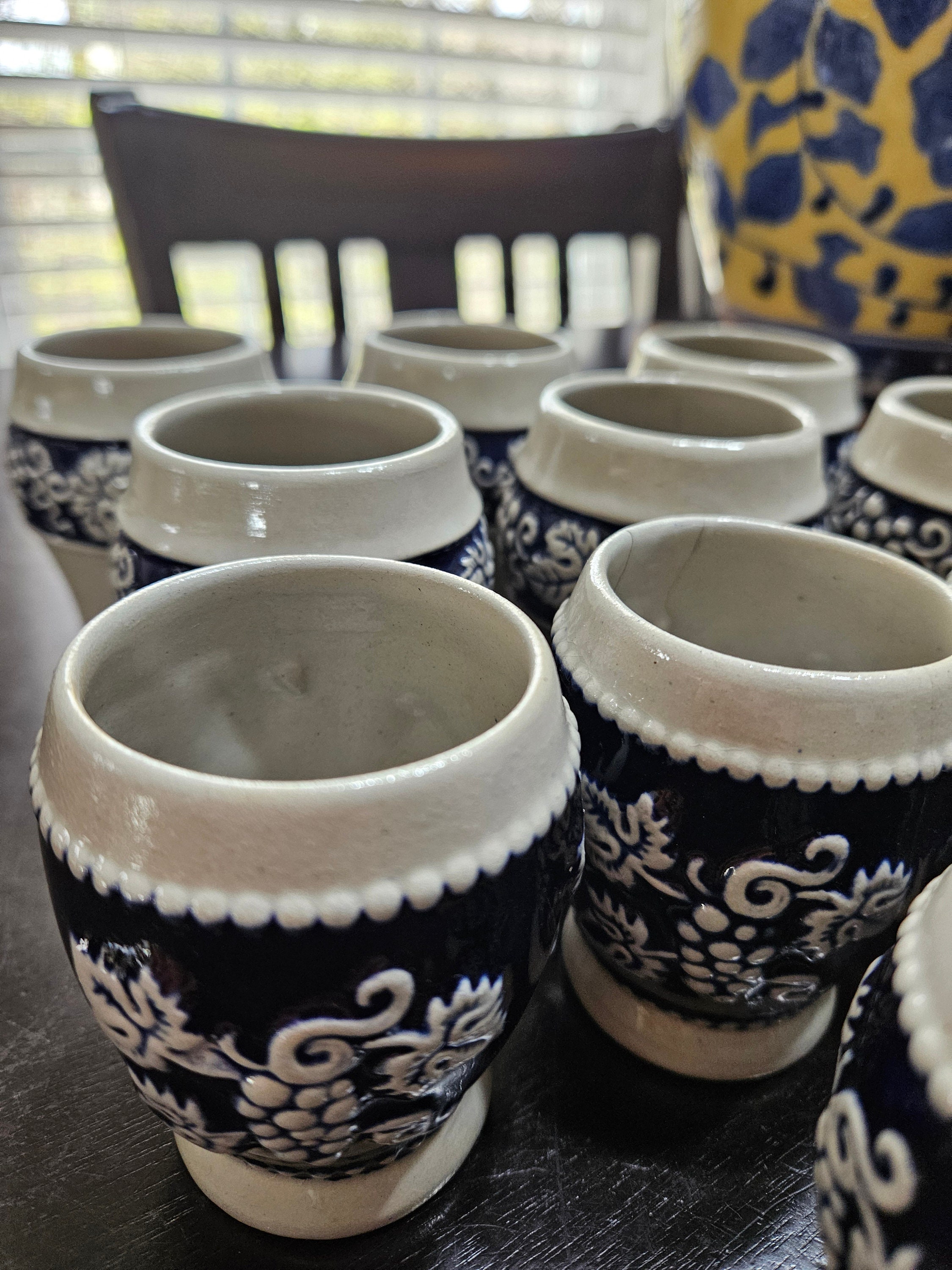 Geritz Gerz West Germany Pottery Wine Pitcher With 9 Cups - Etsy