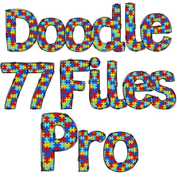 Autism Puzzle Font - Etsy