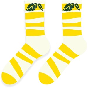 Fruit Print Cute Fall Socks Pack of 6 - Etsy