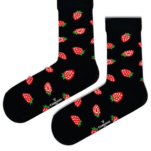Fruit Print Cute Fall Socks Pack of 6 - Etsy