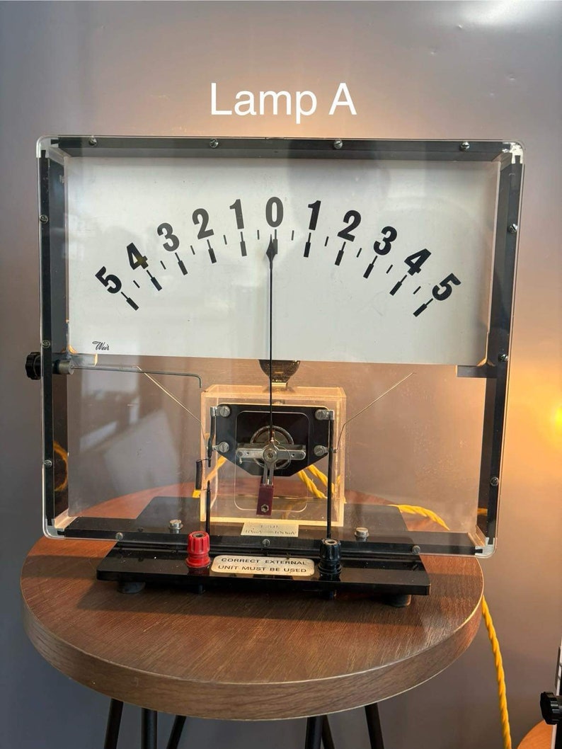 Vintage Large Scientific ‘weir’ Test Meter Table Lamps - Etsy UK
