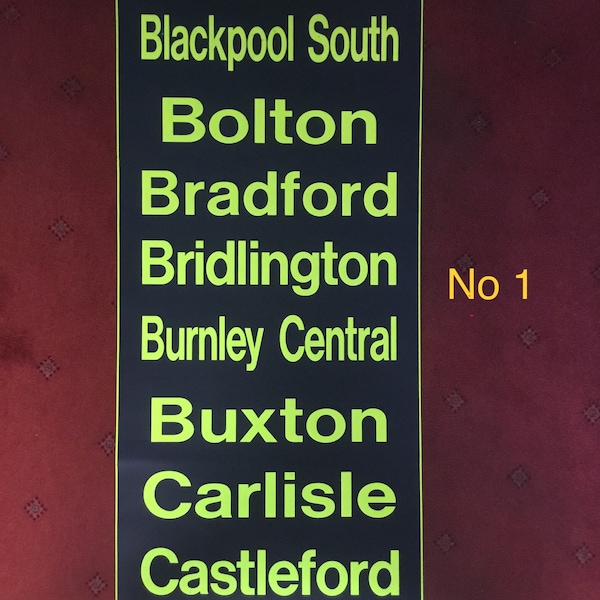 Bus Destination Blind - Etsy UK