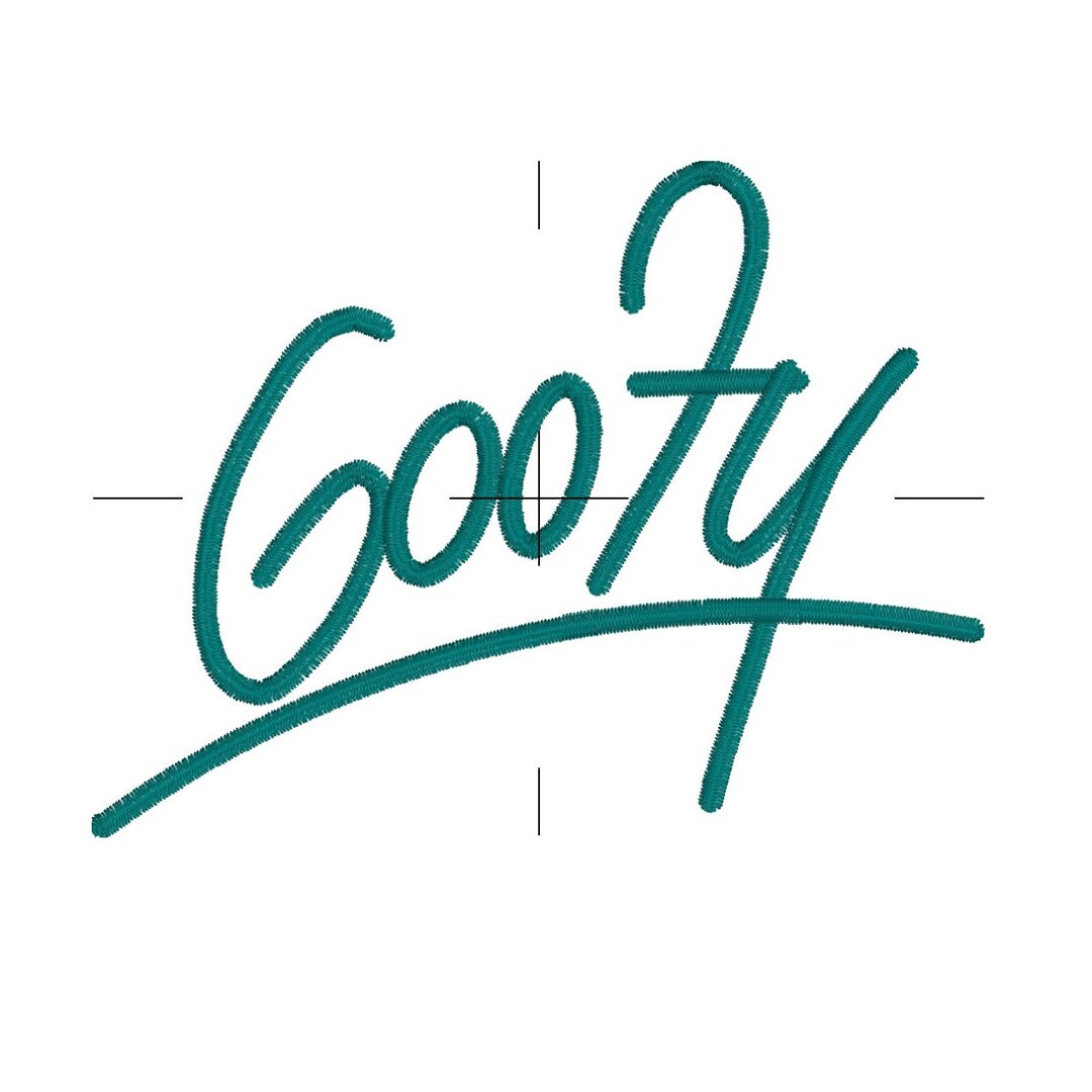 Goofy Autograph Embroidery File .PES - Etsy