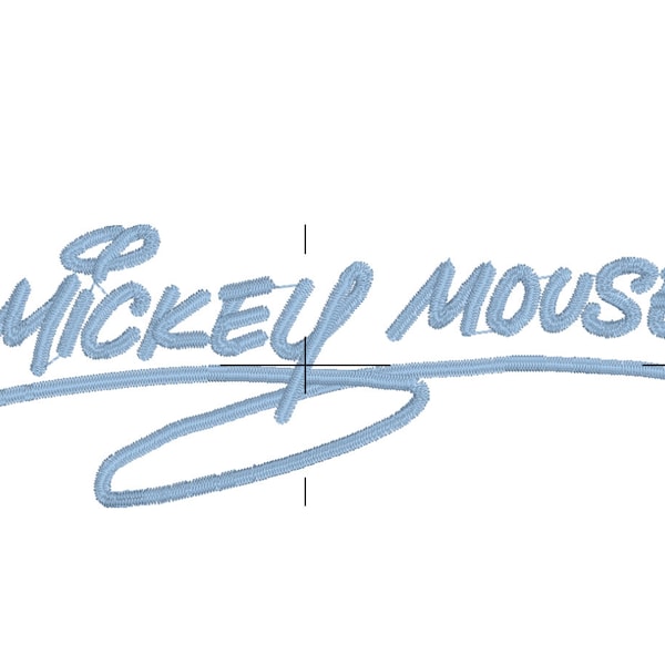 Minnie Mouse Autograph Embroidery File .PES - Etsy